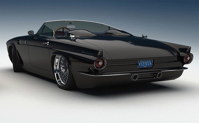 1955 CUSTOM FORD T-BIRD - Pinspired